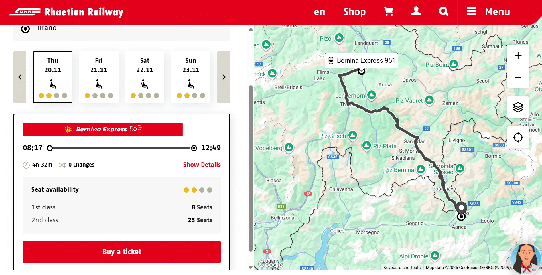 Bernina Express | Fares, Timetables and Info [2026] | Holidays to ...